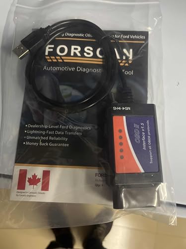 FORS-can ELM327 OBD2 USB Adapter for Windows, ELMconfig Scanner Diagnostic Coding Tool with MS-CAN/HS-CAN Switch for Ford Lincoln Mazda Mercury Series Vehicles