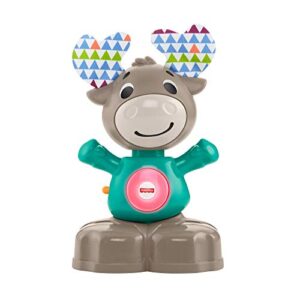 fisher-price linkimals musical moose - interactive educational toy with music and lights for baby ages 9 months & up