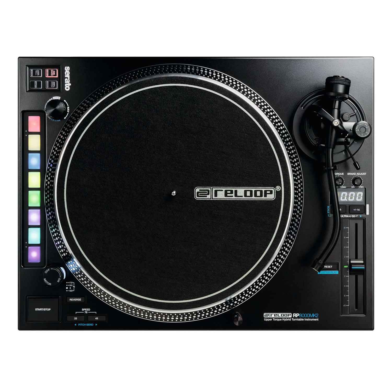 Reloop RP-8000 MK2 Advanced Hybrid Torque Turntable w/ MIDI