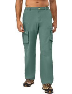 little donkey andy men's quick dry upf 50+ cargo pants, stretch lightweight outdoor hiking pants sage s