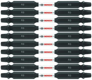 bosch itdesq335b impact tough 3.5 in. square #3 double-ended bits