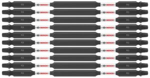 bosch itdesq36b impact tough 6 in. square #3 double-ended bits