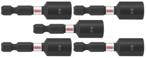 bosch itns516b 5-pack 1-7/8 in. x 5/16 in. impact tough nutsetters