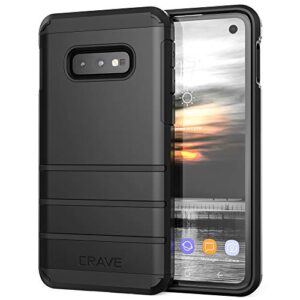 Crave S10e Case, Strong Guard Heavy-Duty Protection Series Case for Samsung Galaxy S10e - Black