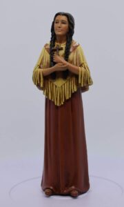 joseph's studio by roman, renaissance collection, 6" h st kateri tekakwitha, home décor, devout gift, prayerful inspiration (1x2x6)