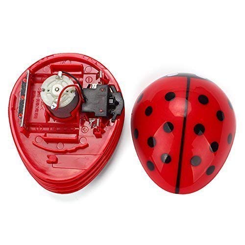 Aimeio Cute Portable Beetle Ladybug Mini Handheld Cordless Tabletop Crumb Sweeper Desktop Keyboard Dust Vacuum Cleaner,Battery Operated