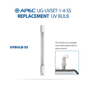 APEC Intense Stainless Steel Ultra-Violet Sterilizer Water Filtration Kit UG-UVSET-1-4-SS