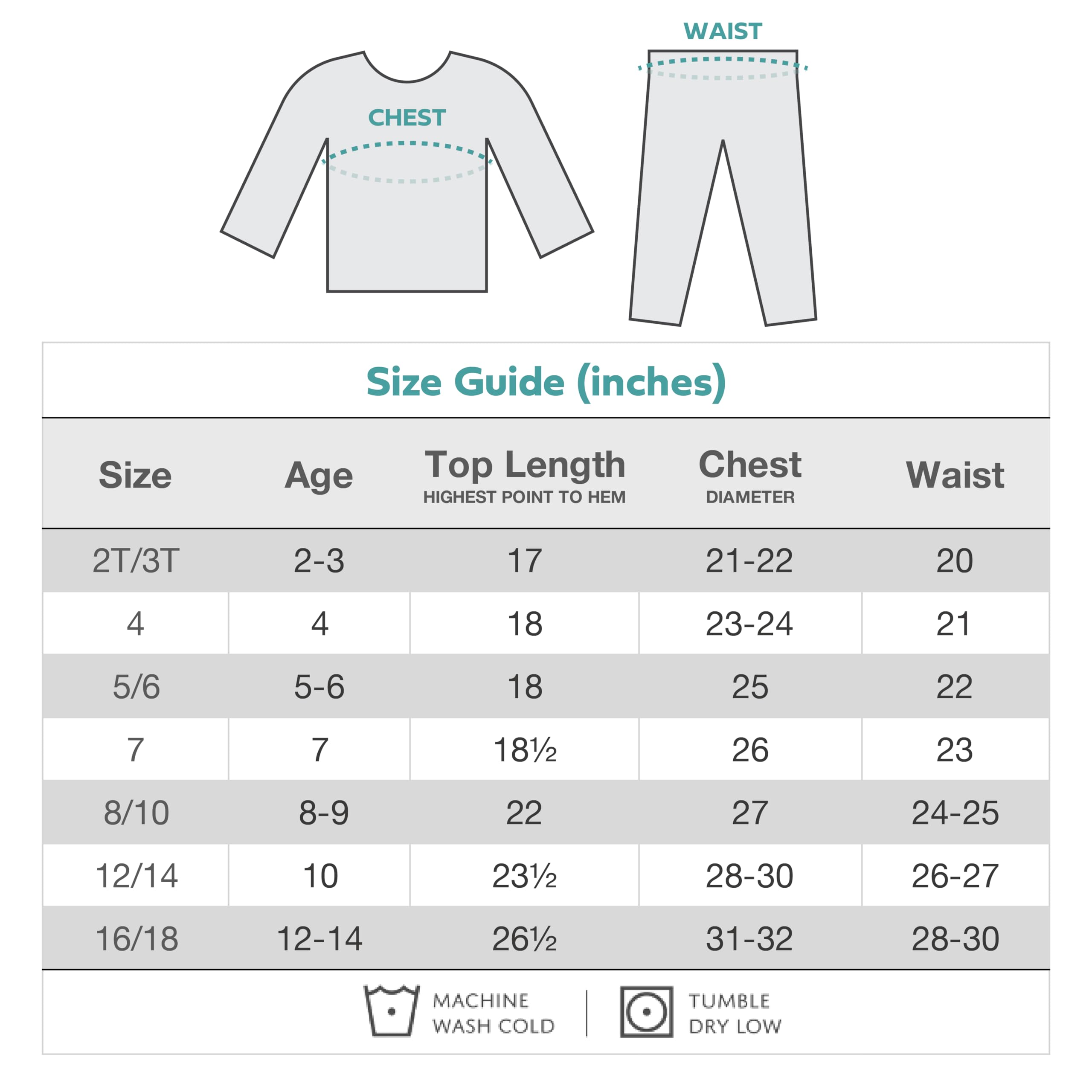 Andrew Scott Boys Long John Ultra-Soft Cotton Stretch Base Layer Underwear Sets / 3 Long Sleeve Tops + 3 Long Pants - 6 Piece Mix & Match (3 Sets / 6 Pc -WHITE, 12/14)