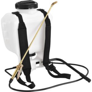 Global Industrial 4 Gallon Commercial Duty Manual Backpack Pump Sprayer W/Brass Wand & Nozzle