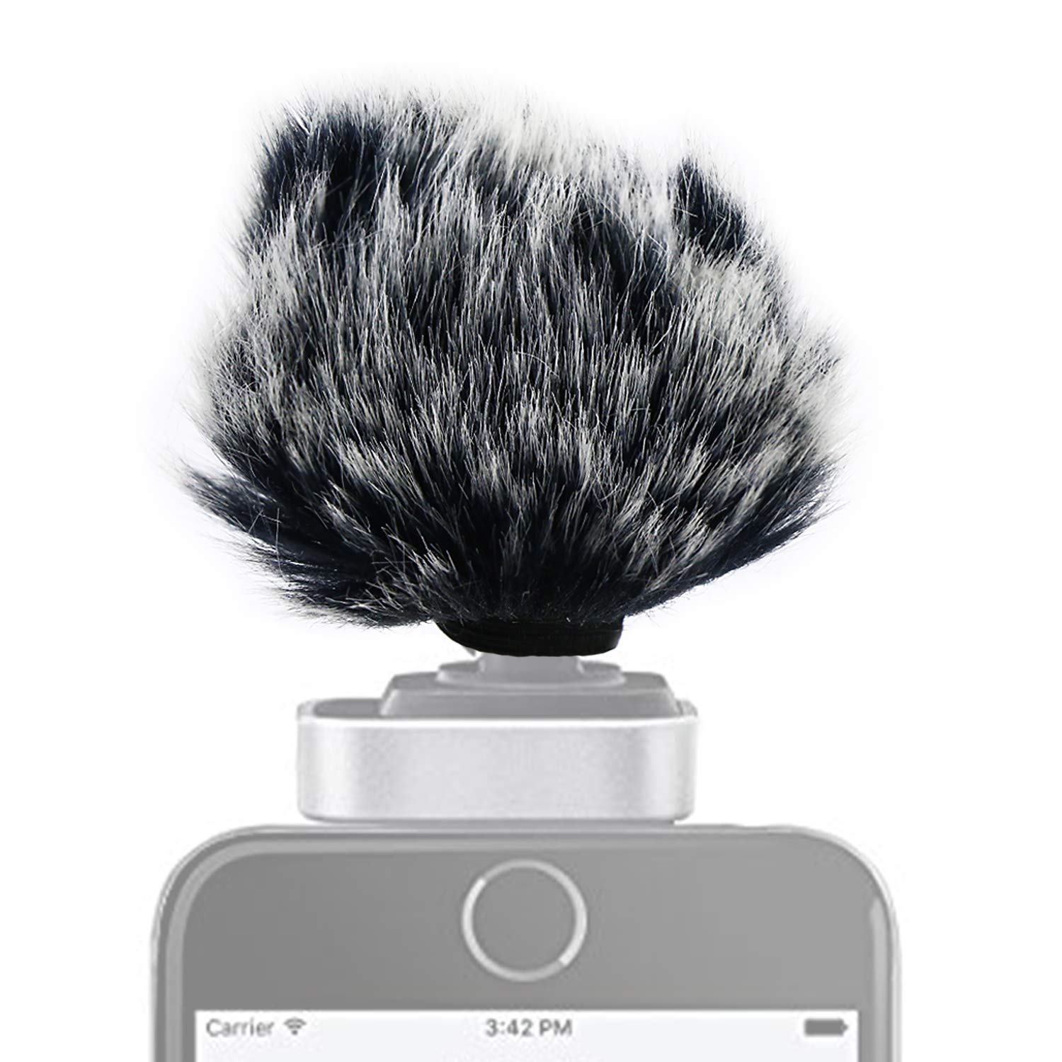 Microphone Furry Windscreen Windjammer for MV88 - Customized Pop Filter Deadcat Windshield Wind Jammer Compatible with Shure MV88 iOS Digital Stereo Condenser Mic by YOUSHARES