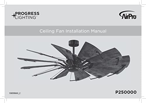 Springer Collection 60-Inch 12-Blade Distressed Walnut Coastal Windmill Ceiling Fan, Bronze