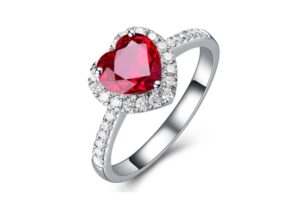 dungkey red ruby heart shape gemstone sterling 925 silver wedding rings for women bridal fine jewelry engagement bague accessories (6)