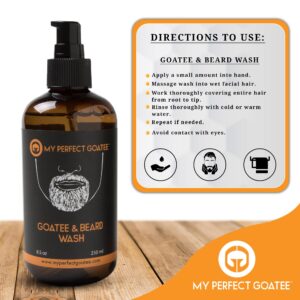 My Perfect Goatee®️ Premium Beard Wash Hydrating Facial Hair Cleanser (8.5 oz Beard Wash)