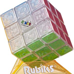 Hasbro Gaming Rubik's Cube Neon Pop 3 X 3 Puzzle for Kids Ages 8 & Up