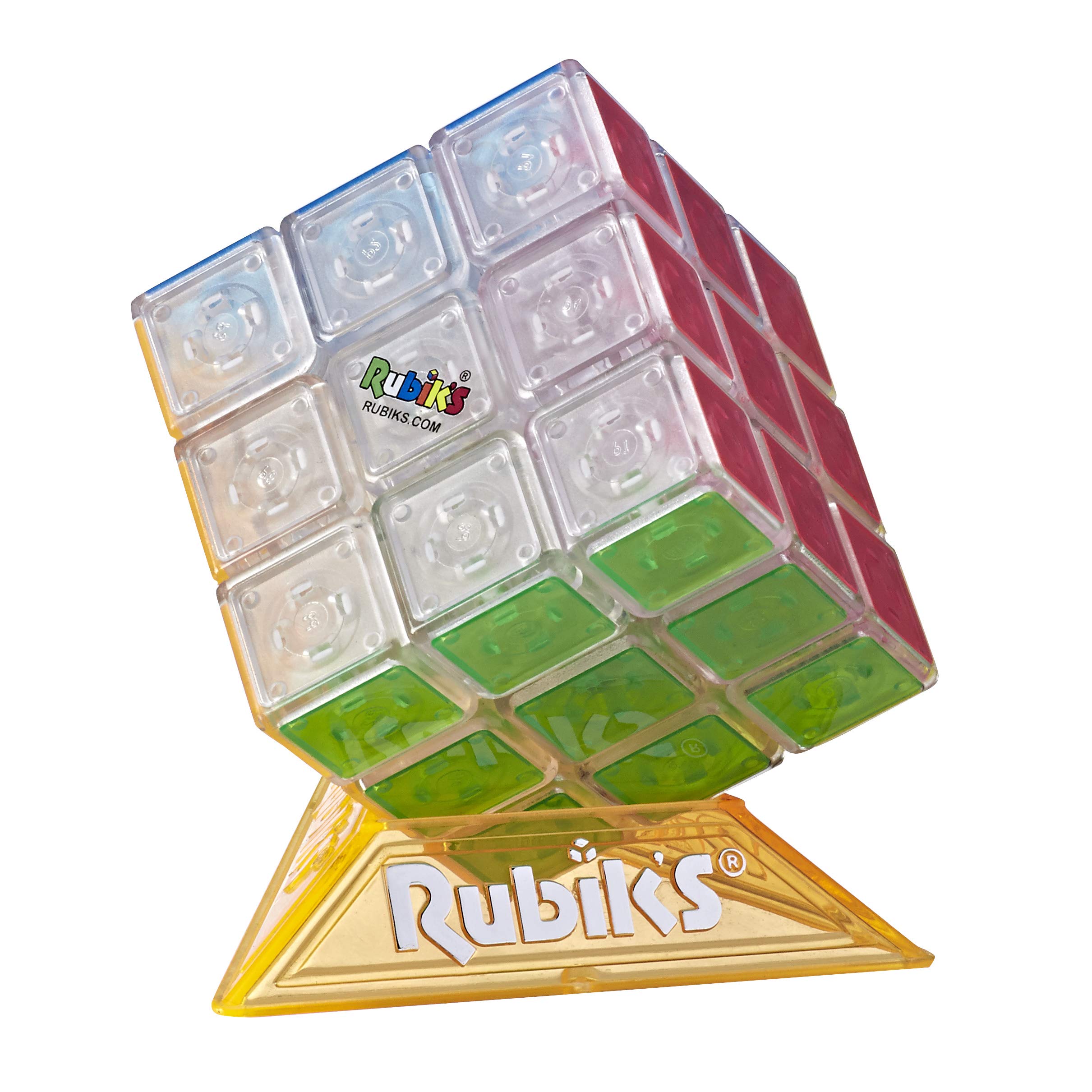 Hasbro Gaming Rubik's Cube Neon Pop 3 X 3 Puzzle for Kids Ages 8 & Up