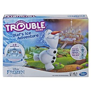 hasbro gaming trouble game olaf's ice adventure