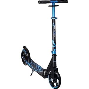 muuwmi kickscooter, 205mm wheel size, blue, abec 7 scooter for kids and adults