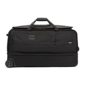 tumi - alpha large split 2-wheel duffel bag - with quick zip interior - rolling luggage for men and women - black