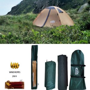 camppal Professional 1-2 Person 4 Season Expand Luggage Storage Space Mountain Tent, Lightweight Backpacking Tents, Durable Waterproof Windproof Hunting Hiking Camping Tent (Green)