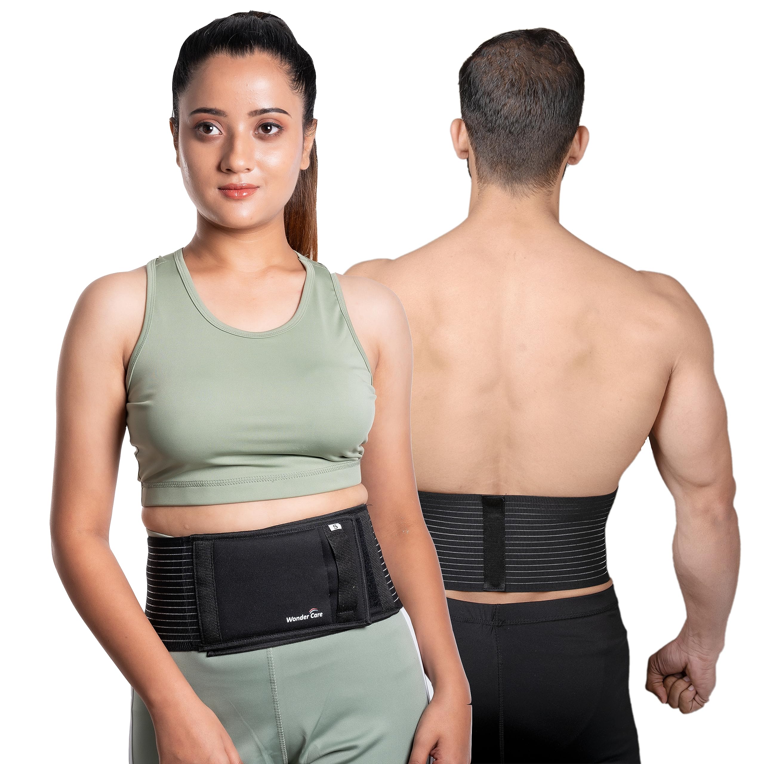 Wonder Care- Umbilical Hernia Support Belt Abdominal Binder for Belly Button Hernias or Navel Hernias, Hernia pain relief Brace (L)…