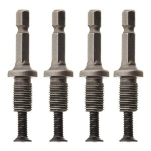 comok 4 pcs 3/8" thread 1/4" hex shank drill chuck adapter for makita bosch impact driver