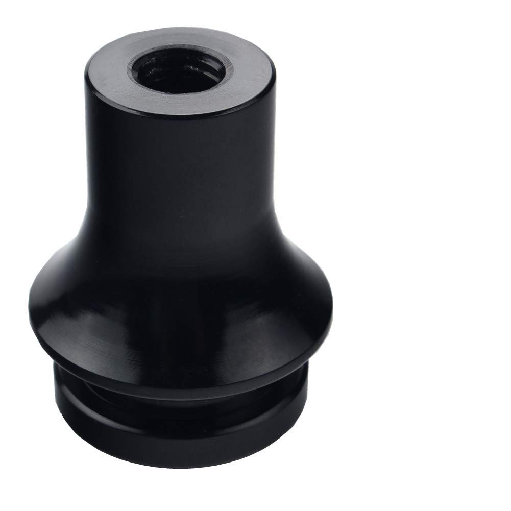 DEWHEL Shift KNOB Boot Retainer/Adapter for Manual Gear Shifter Lever 10X1.25 (Black)