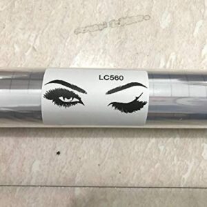 DXLING 49.2inch Large Beauty Salon Eyelash Wall Decor Stickers Make Up Store Home Decoration Murals (LC560 Black）