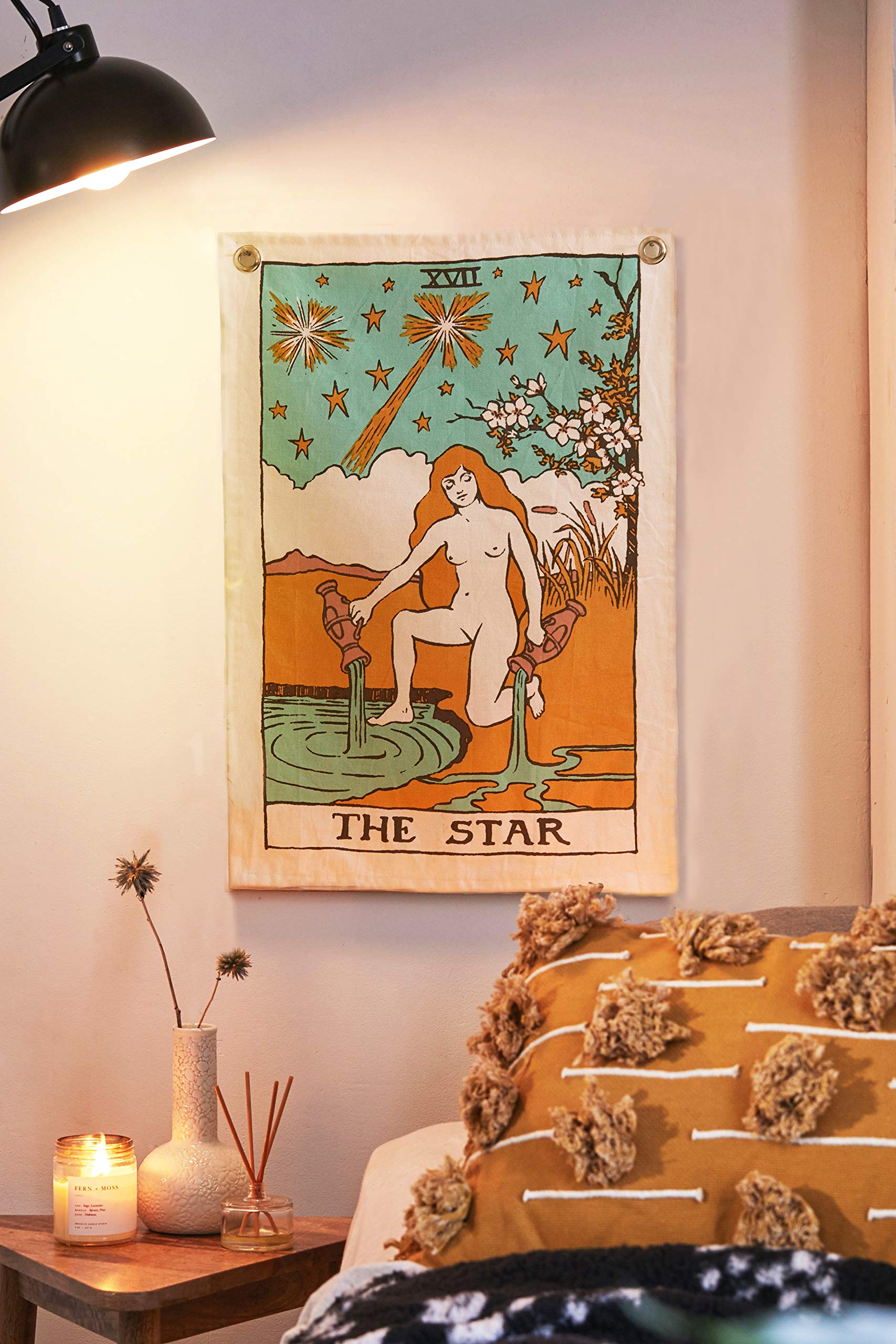 SheetKart The Sun, Moon and Star Tarot Tapestries - Aesthetic Bohemian Wall Hanging Tapestry for Bed Room Home Decor