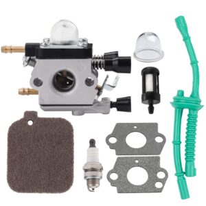 kizut bg55 bg85 sh85 carburetor for stihl bg45 bg46 bg65 sh85 sh55 leaf blower zama c1q-s68 carb replace 4229 120 0606 parts fuel filter