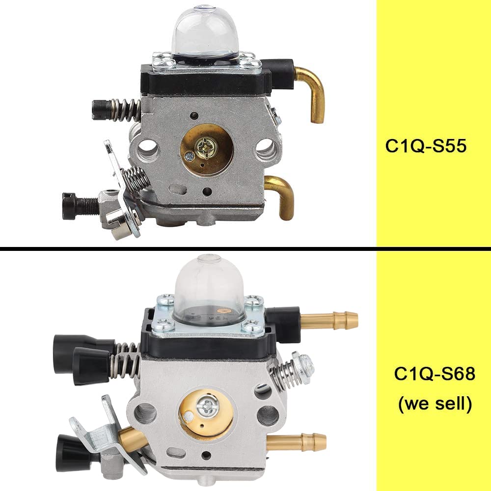 Kizut BG55 BG85 SH85 Carburetor for Stihl BG45 BG46 BG65 SH85 SH55 Leaf Blower Zama C1Q-S68 Carb Replace 4229 120 0606 Parts Fuel Filter