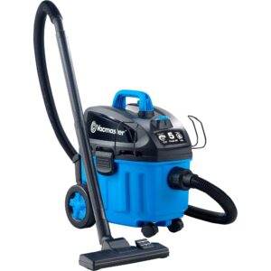 vacmaster 4 gallon, 5 peak hp household vac w/pet hair rake wet/dry vacuum (vf409), blue