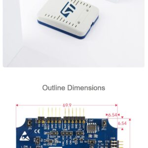 STLINK-V3SET Microcontrollers ST STM8 and STM32 MCU USB Swim JTAG SWD Modular Stand-Alone in-Circuit Debugger Programmer (SPI, I2C, CAN, GPIOs) @XYG