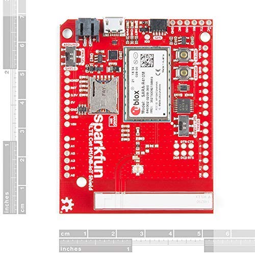 Electronics123 SparkFun LTE CAT M1/NB-IoT Shield - SARA-R4 (with Hologram SIM Card)