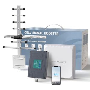 cell phone signal booster for all carriers on band 5/12/13/17 | up to 4,500 sq ft | boost 5g 4g& lte signal for verizon, at&t, t-mobile & more | fcc approved