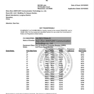 Cell Phone Signal Booster for All Carriers on Band 5/12/13/17 | Up to 4,500 Sq Ft | Boost 5G 4G& LTE Signal for Verizon, AT&T, T-Mobile & More | FCC Approved