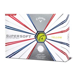 callaway golf supersoft golf balls (yellow), prior generation