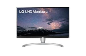 lg 27ul650-w monitor 27" 4k uhd (3840 x 2160) ips display, vesa displayhdr 400, srgb 99% color gamut, radeon freesync, 3-side virtually borderless display- white