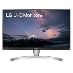 LG 27UL650-W Monitor 27" 4K UHD (3840 x 2160) IPS Display, VESA DisplayHDR 400, sRGB 99% Color Gamut, Radeon FreeSync, 3-Side Virtually Borderless Display- White