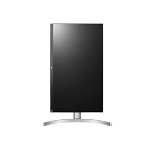 LG 27UL650-W Monitor 27" 4K UHD (3840 x 2160) IPS Display, VESA DisplayHDR 400, sRGB 99% Color Gamut, Radeon FreeSync, 3-Side Virtually Borderless Display- White