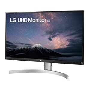 LG 27UL650-W Monitor 27" 4K UHD (3840 x 2160) IPS Display, VESA DisplayHDR 400, sRGB 99% Color Gamut, Radeon FreeSync, 3-Side Virtually Borderless Display- White