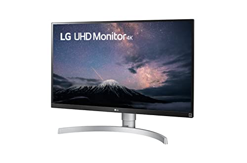 LG 27UL650-W Monitor 27" 4K UHD (3840 x 2160) IPS Display, VESA DisplayHDR 400, sRGB 99% Color Gamut, Radeon FreeSync, 3-Side Virtually Borderless Display- White