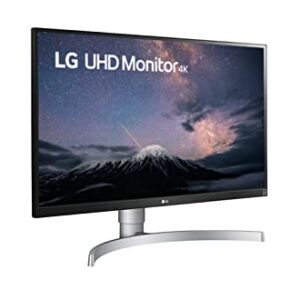 LG 27UL650-W Monitor 27" 4K UHD (3840 x 2160) IPS Display, VESA DisplayHDR 400, sRGB 99% Color Gamut, Radeon FreeSync, 3-Side Virtually Borderless Display- White