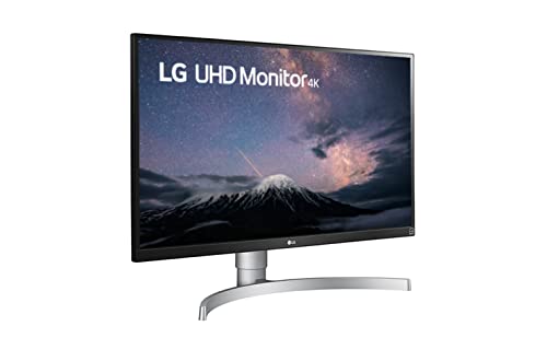 LG 27UL650-W Monitor 27" 4K UHD (3840 x 2160) IPS Display, VESA DisplayHDR 400, sRGB 99% Color Gamut, Radeon FreeSync, 3-Side Virtually Borderless Display- White