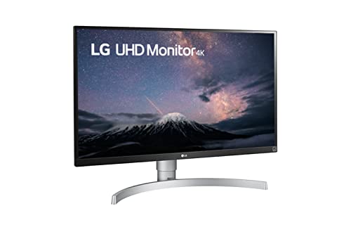 LG 27UL650-W Monitor 27" 4K UHD (3840 x 2160) IPS Display, VESA DisplayHDR 400, sRGB 99% Color Gamut, Radeon FreeSync, 3-Side Virtually Borderless Display- White