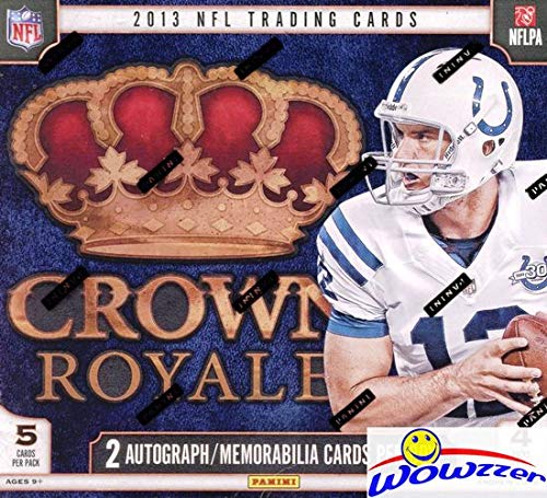 2013 Panini Crown Royale NFL Football Factory Sealed Retail Box with TWO(2) AUTOGRAPH or MEMORABILIA Cards! Look for Rookies & Autographs of the NFL Draft Picks! WOWZZER!