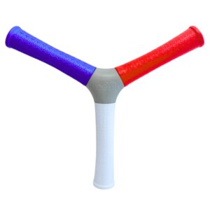 hecostix - red white blue - hand eye coordination & reaction speed training tool – improve sports performance, exercise, and fun for all ages