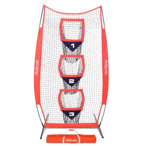 gosports 8 x 4 ft football throwing target net - red