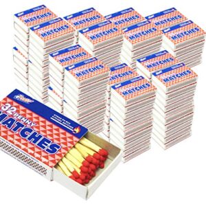 100 boxes - wooden kitchen matches, strike on box type