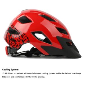 Kids Helmet, Exclusky Kids Bike Helmet Adjustable Safety Lightweight Children Bicycle Helmet for Kids Skating Cycling Scooter Boys and Girls Bicycle Helmets Ages 5-14