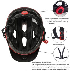 Kids Helmet, Exclusky Kids Bike Helmet Adjustable Safety Lightweight Children Bicycle Helmet for Kids Skating Cycling Scooter Boys and Girls Bicycle Helmets Ages 5-14